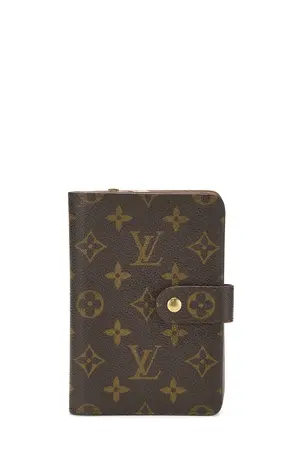 LOUIS VUITTON Monogram Canvas Porte Papier Zipper Wallet