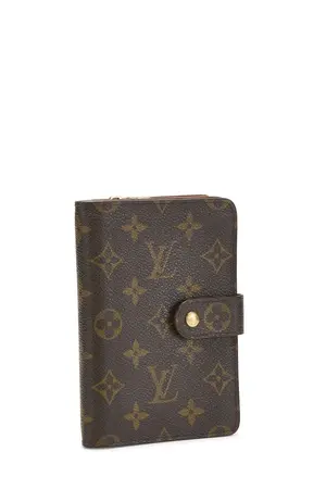 LOUIS VUITTON Monogram Canvas Porte Papier Zipper Wallet