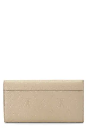 LOUIS VUITTON Monogram Empreinte Sarah Wallet - Grey