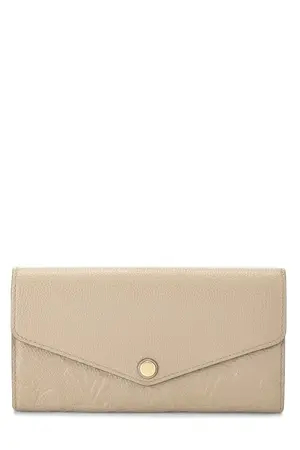 LOUIS VUITTON Monogram Empreinte Sarah Wallet - Grey