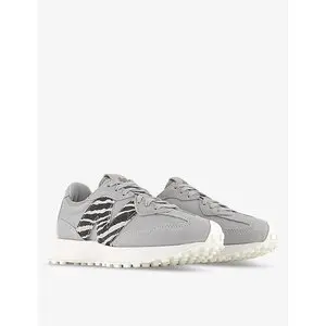 NEW BALANCE 327 Mesh And Suede Low-top Trainers - Raincloud  White Zebra