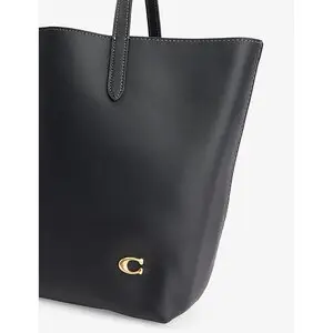 COACH North 32 Branded-plaque Leather Tote Bag