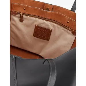COACH North 32 Branded-plaque Leather Tote Bag