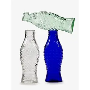 SERAX Paola Navone Fish & Fish Glass Bottle 1l - Clear