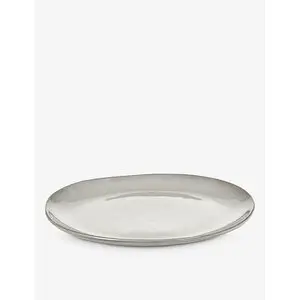 SERAX La Mère Irregular Medium Stoneware Plate 20cm - White