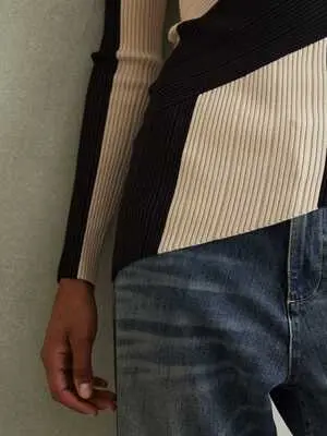 REISS Judy Knitted Top