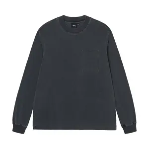 StÜssy Pigment Dyed Mock Neck - Black