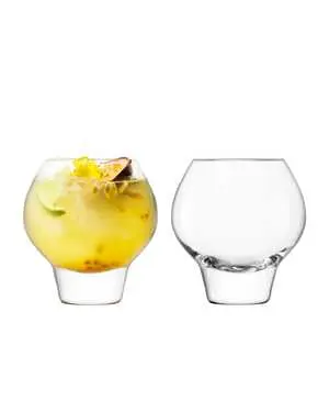 LSA Rum Balloon Tumblers, Set Of 2 - Clear