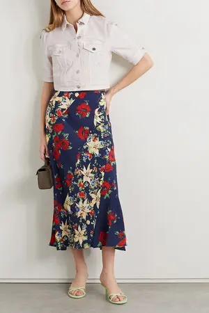 Veronica Beard Raina Cropped Denim Jacket