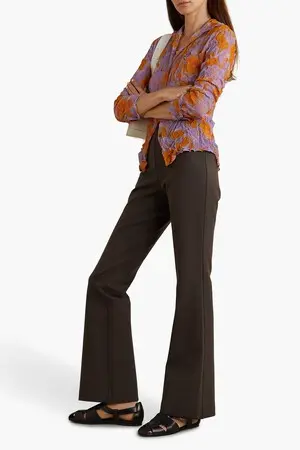 Diane Von Furstenberg Gregory Bootcut Trousers - Chocolate