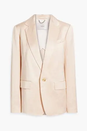 A.L.C. Linen-blend Shantung Blazer