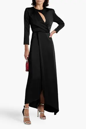 A.L.C. Cutout Satin-crepe Maxi Dress