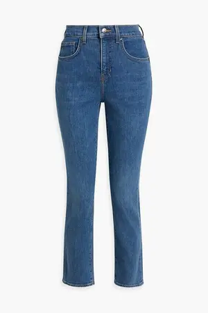 Veronica Beard High-rise Slim-leg Jeans