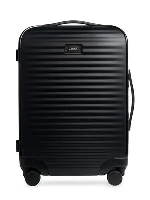 Zegna Polycarbonate Trolley Bag - Black