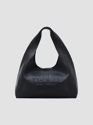 Marc Jacobs The Sack Leather Shoulder Bag - Black