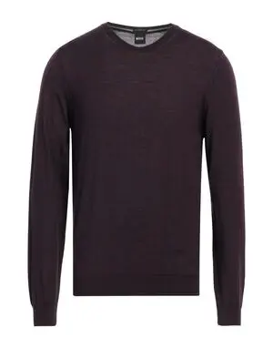 BOSS Virgin Wool Sweater - Purple