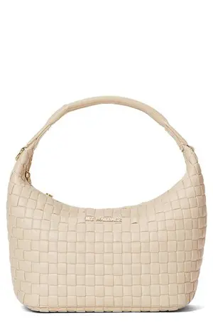 Mz Wallace MZ Wallace Mini Woven Hobo Bag Buff