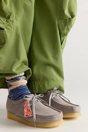 Clarks Wallabee Moccasins - Ash Suede