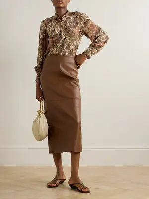 Ulla Johnson Vedra Printed Silk Crepe De Chine Blouse