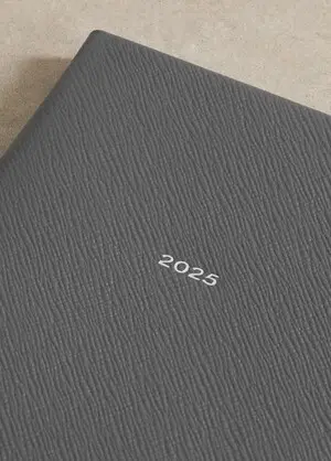 Smythson Soho Panama 2025 Textured-leather Weekly Diary