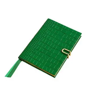 Smythson Soho Mara 2025 Croc-effect Leather Diary With Slide