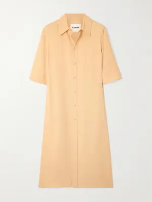 JIL SANDER Twill Longline Shirt
