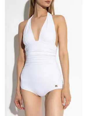 Dolce & Gabbana Plunge-neck Swimsuit