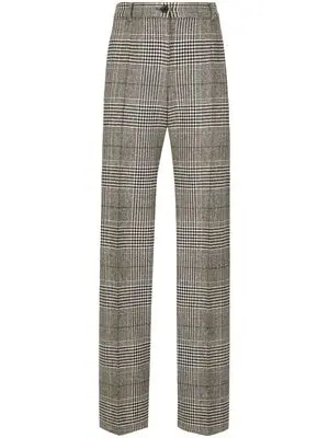 Dolce & Gabbana Tartan Check Trousers - Grey