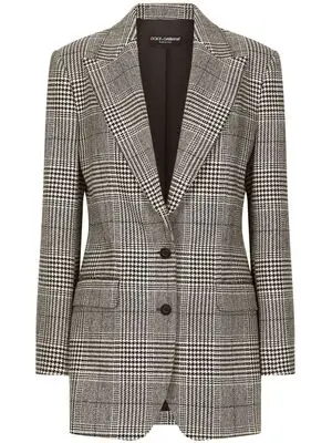 Women's Houndstooth Plaid Blazers