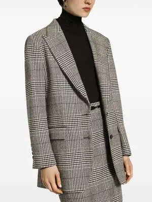 Dolce & Gabbana Glen-plaid Blazer - Grey