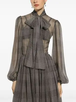 Dolce & Gabbana Check-pattern Dress - Grey