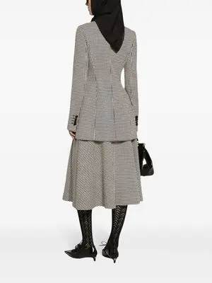 Dolce & Gabbana Tartan Check A-line Skirt - Grey