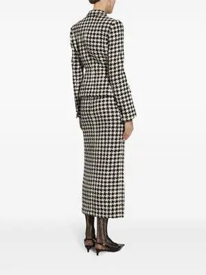 Dolce & Gabbana Double-breasted Check Blazer - Black