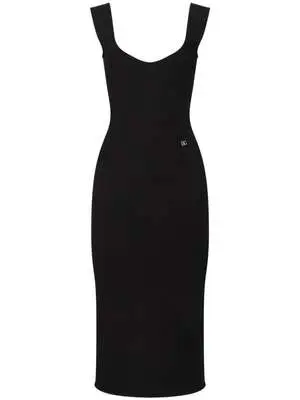 Dolce & Gabbana Layered-neck Midi Dress