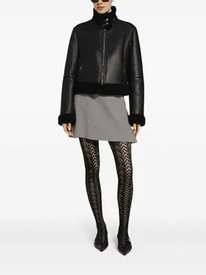 Dolce & Gabbana Lambskin Biker Jacket