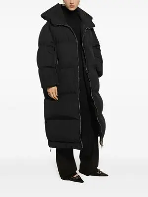 Dolce & Gabbana Logo-plaque Padded Coat