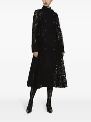 Dolce & Gabbana Lace Panelled Coat