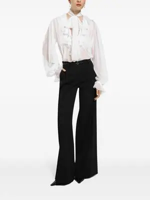 Dolce & Gabbana Wide-leg Trousers - Black