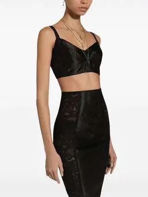 Dolce & Gabbana Satin Bra Top