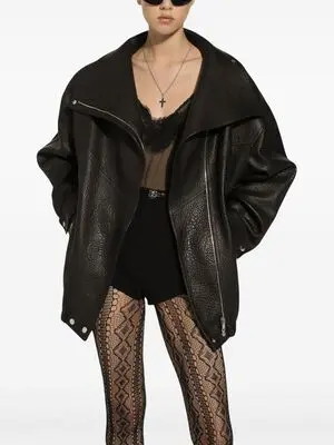 Dolce & Gabbana Leather Biker Jacket