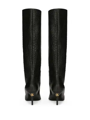 Dolce & Gabbana Crocodile-embossed Leather Boots