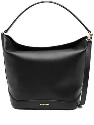 Sandro Tangoso Bucket Bag - Black