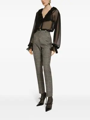 Dolce & Gabbana Chiffon Blouse - Black