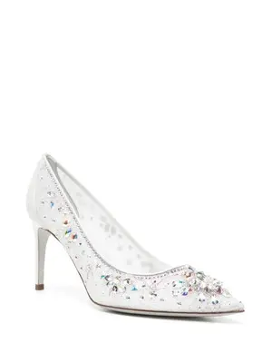 Rene Caovilla 80mm Crystal-embellished Pumps
