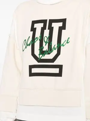Undercover Contrast-panel Sweatshirt - White