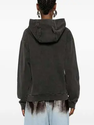 Coperni Washed Horn Hoodie - Black