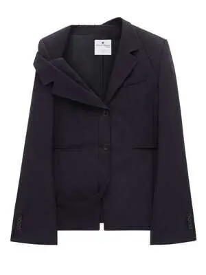 COURREGES Wool Blend Twill Blazer