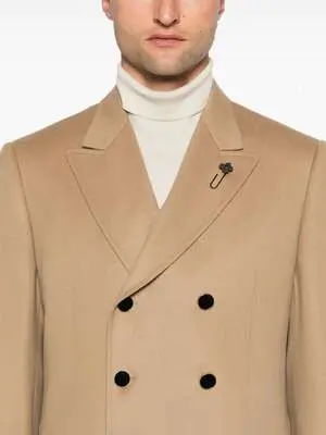 LARDINI Virgin-wool Blazer - Brown