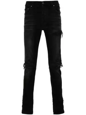 Amiri Mx1 Bandana Jacquard Jeans - Black