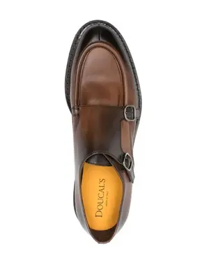 DOUCAL'S Double-buckle Monk Shoes